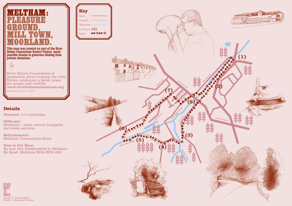 Meltham Pleasure Ground, Mill Town and Moorland - River Holme Connections