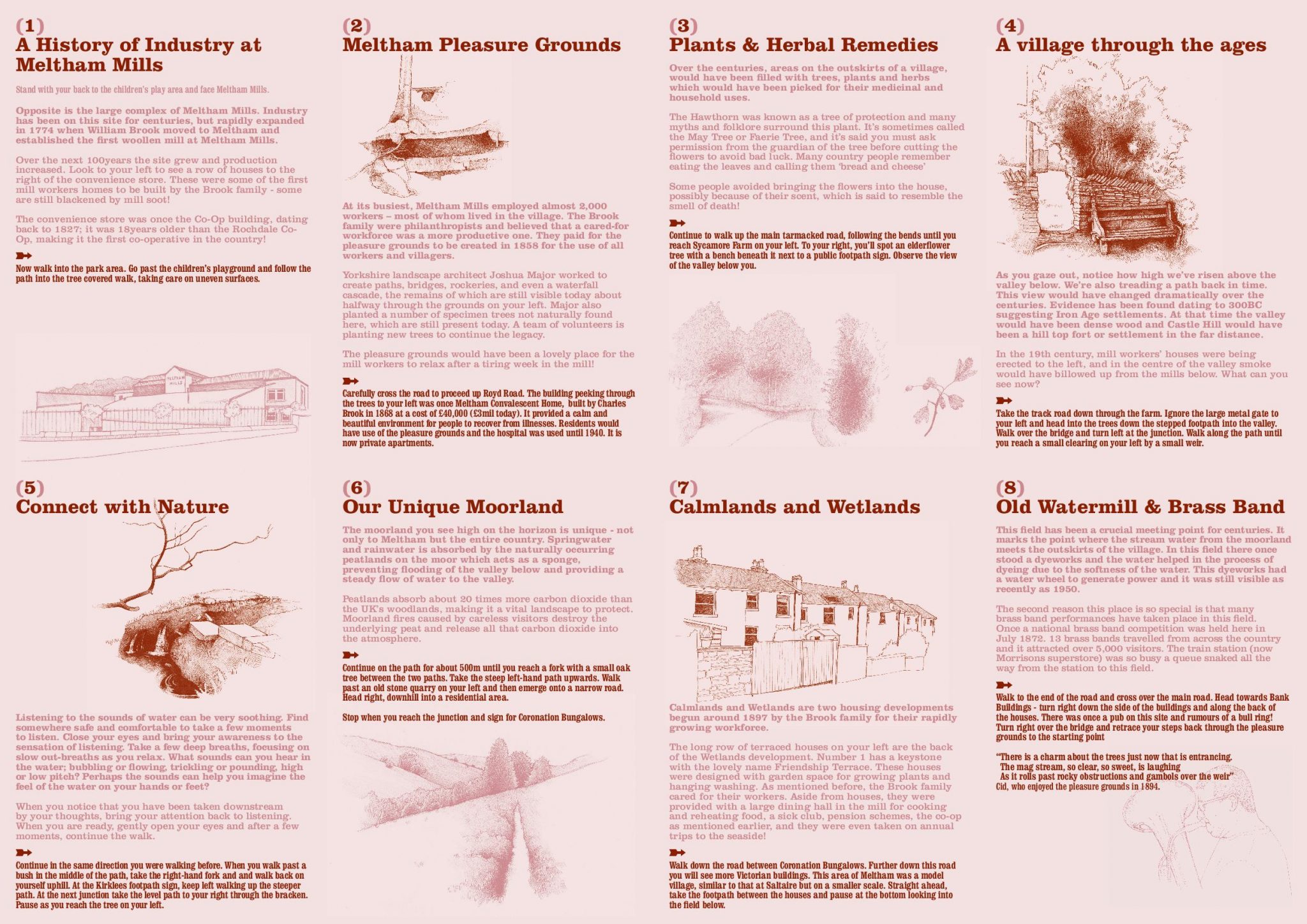Meltham Pleasure Ground, Mill Town and Moorland - River Holme Connections